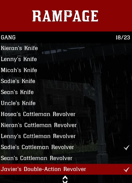 Rampage Trainer Gang Weapons Rrdr2