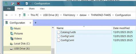 File History Not Working For Me Config Xml Config Xml Missing
