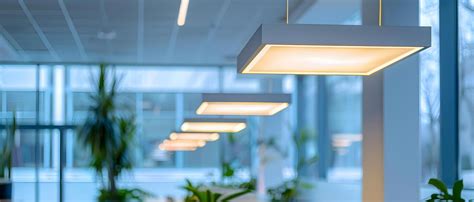 Premium Photo Modern Minimalist Office Lighting Design Concept Led