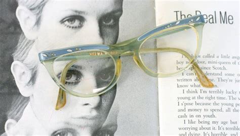 1950s 1960s Vintage Cat Eye Glasses Classic Eyewear
