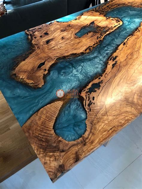 Epoxy Table River Table Epoxy Table Resin Table Acacia Wooden Table Handcrafted Custom