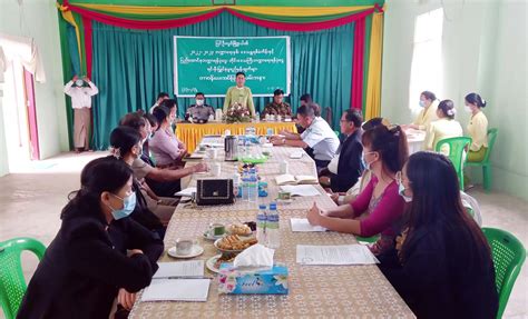 ပြင်ဉီးလွင်မြို့နယ်၏ ၂၀၂၂ ၂၀၂၃ ဘဏ္ဍာရေးနှစ်၊ ဒေသန္တရစီမံကိန်းရည်မှန်းချက်များ တာဝန် ပေးအပ်ပွဲက