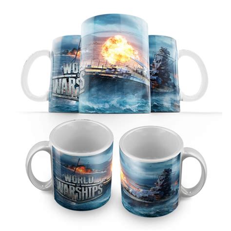 Кружка "World of Warships (ворлд оф варшипс, корабли, корабль)", 350 мл ...