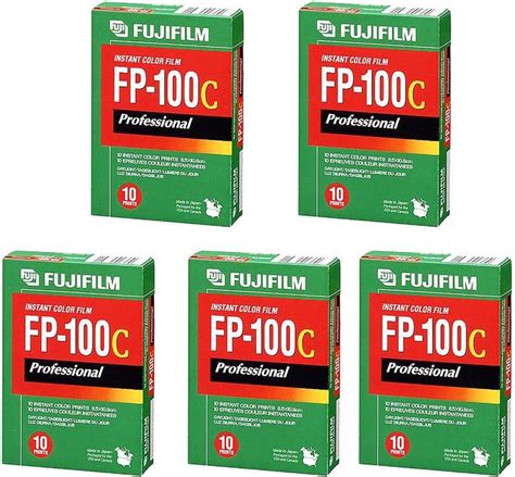 Fujifilm Fuji Fp 100c Instant Color 10 Exposure 5 Pack