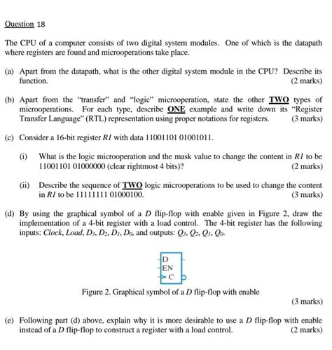 Solved Question The CPU Of A Computer Consists Of Two Chegg