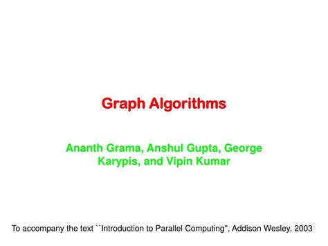 Ppt Graph Algorithms Powerpoint Presentation Free Download Id9196954
