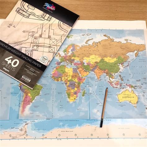 Word Map Outline Using Pablo Tracing Paper