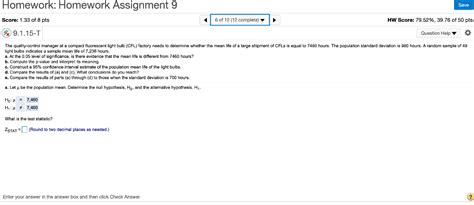 Solved Homework Homework Assignment 9 Save Score 1 33 Of 8