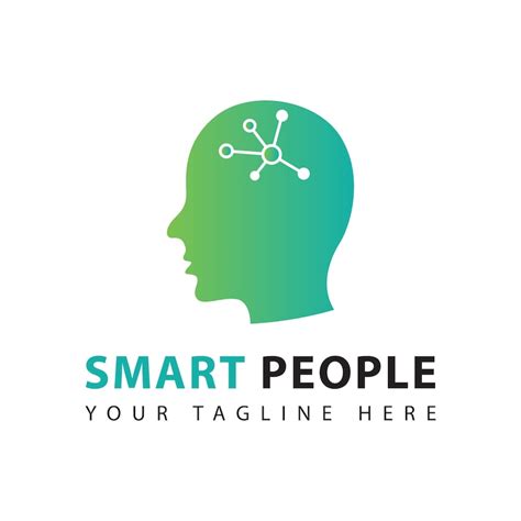 Premium Vector People Head Logo Design Template Smart Mind Abstract