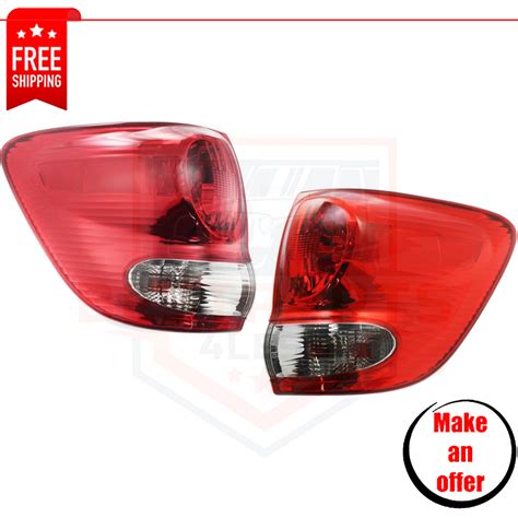 New Tail Light Set Of 2pc Halogen W Bulb For 2005 2007 Toyota Sequoia
