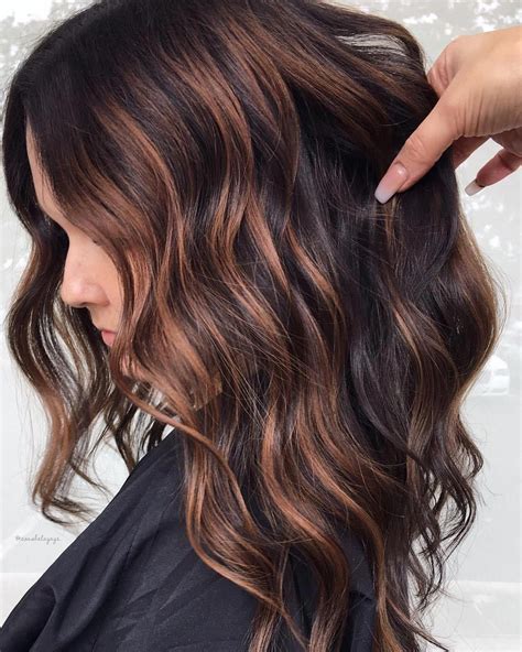 Chocolate Color Hair With Caramel Highlights Warehouse Of Ideas