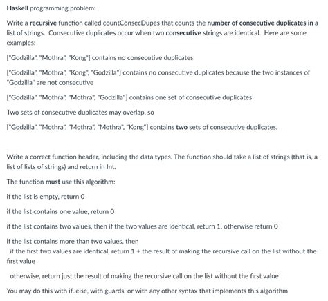 Solved Haskell Programming Problem Write A Recursive