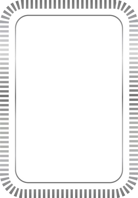 Silver Rectangle Border Frame Vector Illustration 13592992 Vector Art