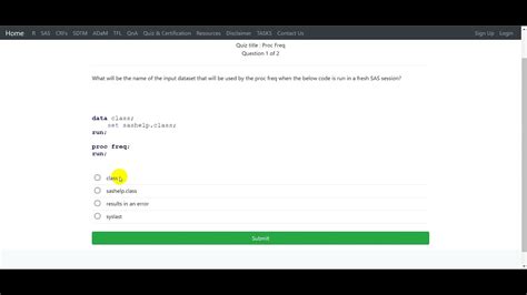 Proc Without Data Option Sample Question For Clinical Trials