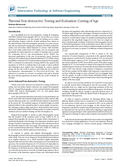 Pdf Thermal Non Destructive Testing And Evaluation For Subsurface Slag Detection Numerical