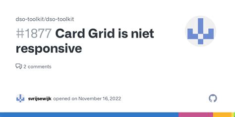 Card Grid Is Niet Responsive · Issue 1877 · Dso Toolkitdso Toolkit