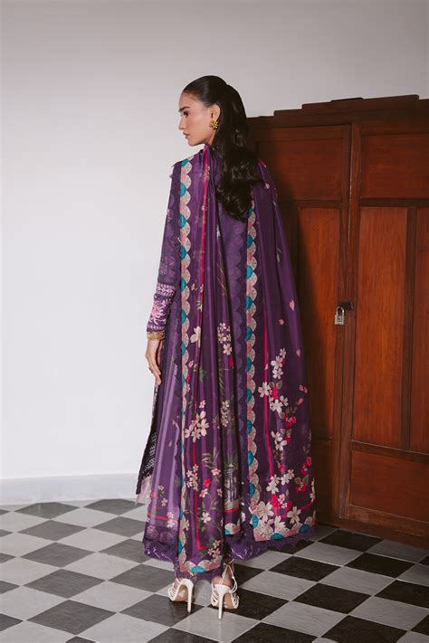 Isalune Lawn And Organza Embroidered Dress Ayzel Clothing