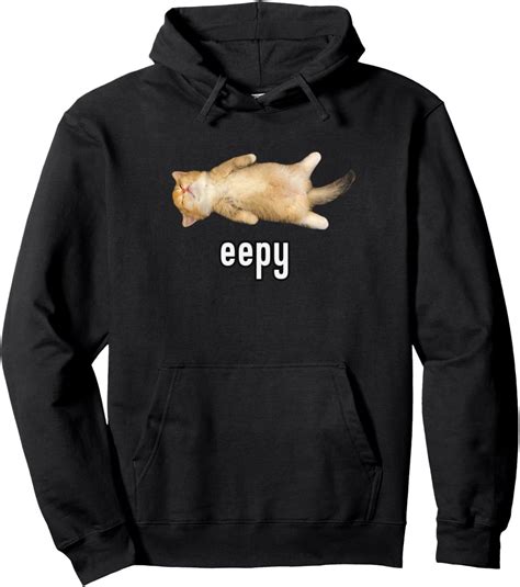 Eepy Cat Silly Sleepy Cat Meme Pullover Hoodie