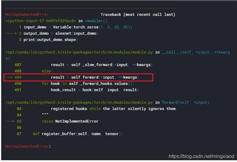 Pytroch报错notimplementederrorpytorch Notimplementederror Csdn博客