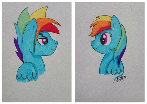 Gender Bender Rainbow Blitz And Rainbow Dash By Elmer157typhlosion On