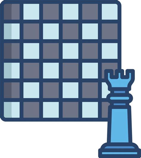 Chess Board Linear Color Illustration 47025912 Vector Art At Vecteezy