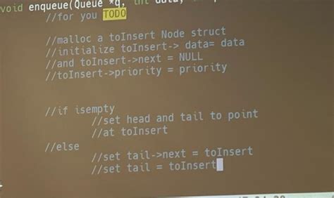 Solved In Line 35 Code The Enqueue Function According To
