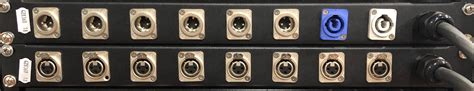 Lot Xlr 8 Input And Xlr 6 Output Rack