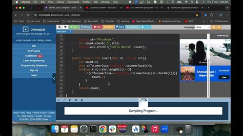Count The Number Of Characters In A Given String Youtube
