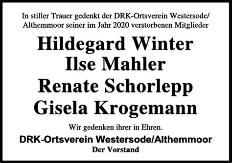 Hildegard Winter Ilse Mahler Renate Schorlepp Gisela Krogemann