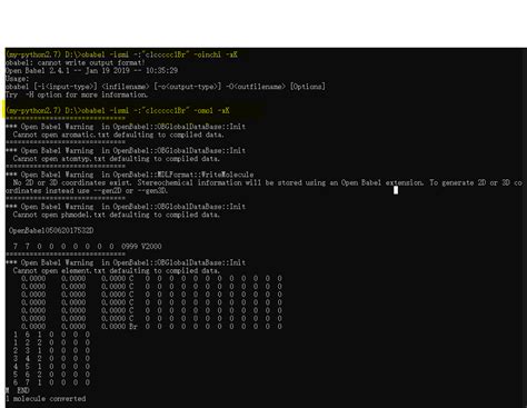 ValueError Inchikey Is Not A Recognised Open Babel Format Issue