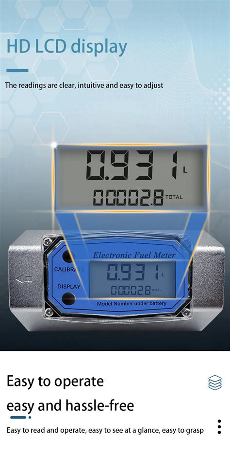 YUEER Digital Turbine Flow Meter Precision Custom Support