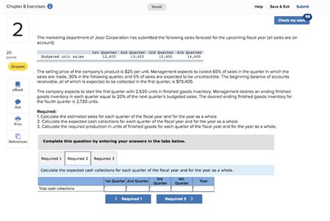 Solved Chapter 8 Exercises Saved Help Save And Exit Submit 66