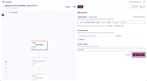 Creating Test Specifications Tracetest Docs