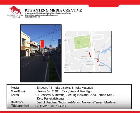 Biaya Cetak Billboard Jl Jend Sudirman Cafe Kingkong Pangkalpinang