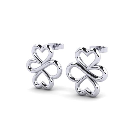 Buy 18ct White Gold Glamira Earring Cossuma Glamira Nz