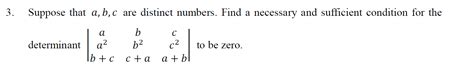 Solved Suppose That A B C Are Distinct Numbers Find A Chegg