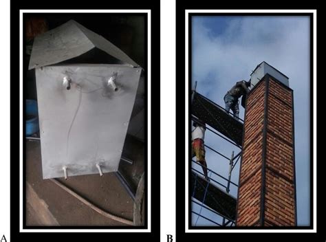 Gas Filter A Showing Sampling Points B Being Mounted On Chimney Stack Download Scientific