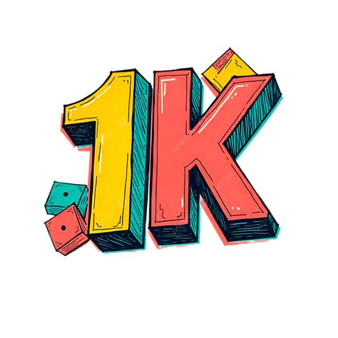 1k Followers Thank You Colorful Graffiti Style Celebration Graphic 1k