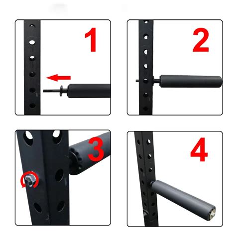 Bulgarian Split Squat Roller Attachment For Power Rack Dual 18mm And 26mm Pads For Single Leg