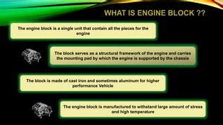 How It Is Made Engine Block PPTX Chemistry Science