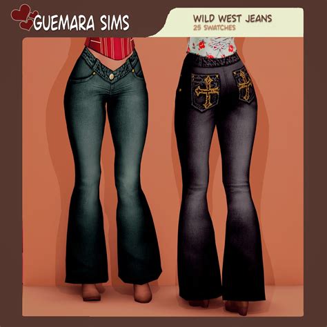 Wild West Jeans Screenshots The Sims 4 Create A Sim Curseforge