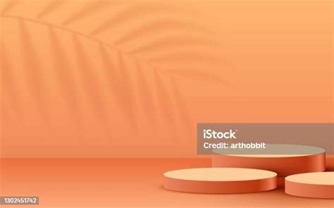 추상 장면 배경입니다 실린더 연단 제품 프리젠 테이션 모의 화장품 연단 무대 받침대 또는 플랫폼을 표시합니다 3차원 형태에 대한 스톡 벡터 아트 및 기타 이미지 Istock
