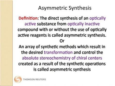 asymmetric synthesis