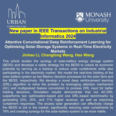 Urban Computing Labs Paper On Bess And Smart Grid Urban Computing
