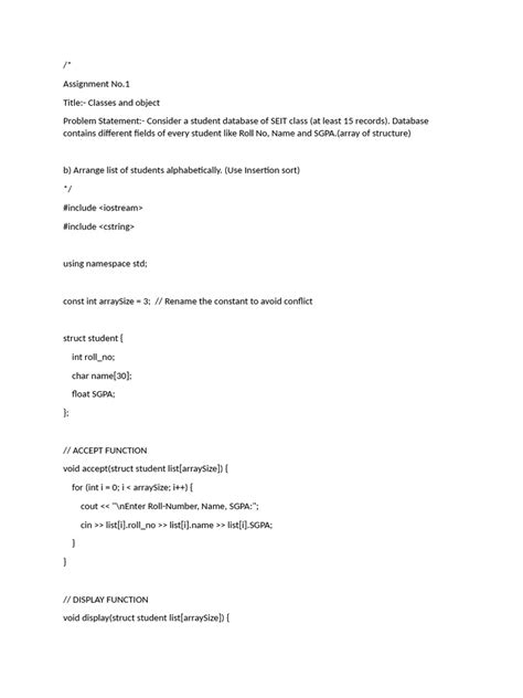 Practical 1 Insertion Sort Dsa Pdf Computers