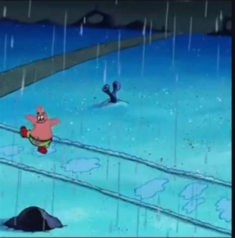 Patrick In Da Mf Rain Funny Spongebob Videos Spongebob 
