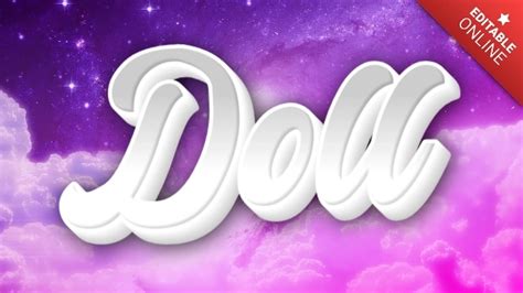 Doll Angel Text Effect Generator