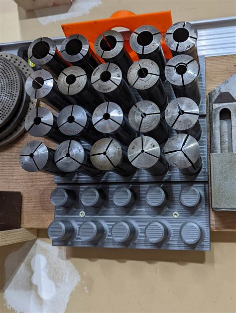 Tileable 5c Collet Storage By Termlimit Download Free Stl Model