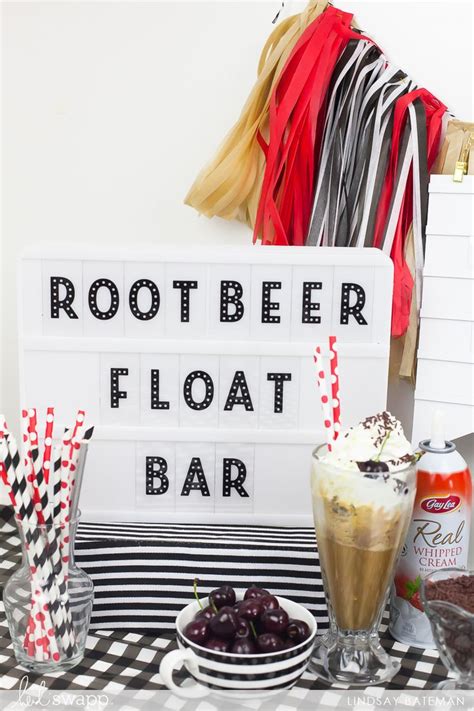 Heidi Swapp Shop Root Beer Float Bar Beer Party Theme Root Beer