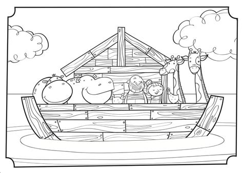 Noahs Ark Printable Coloring Page Download Print Or Color Online